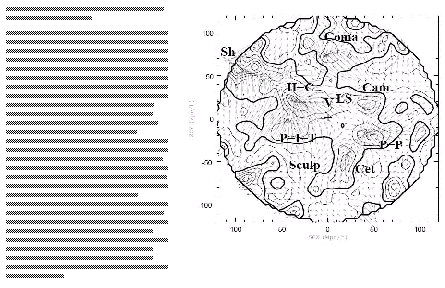 Cosmic structures and vortex model